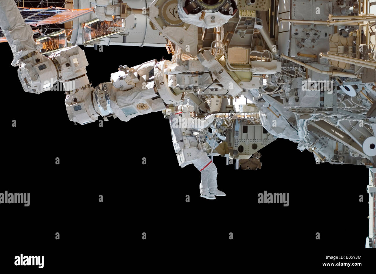 Astronaut participating in extravehicular activity Stock Photo - Alamy