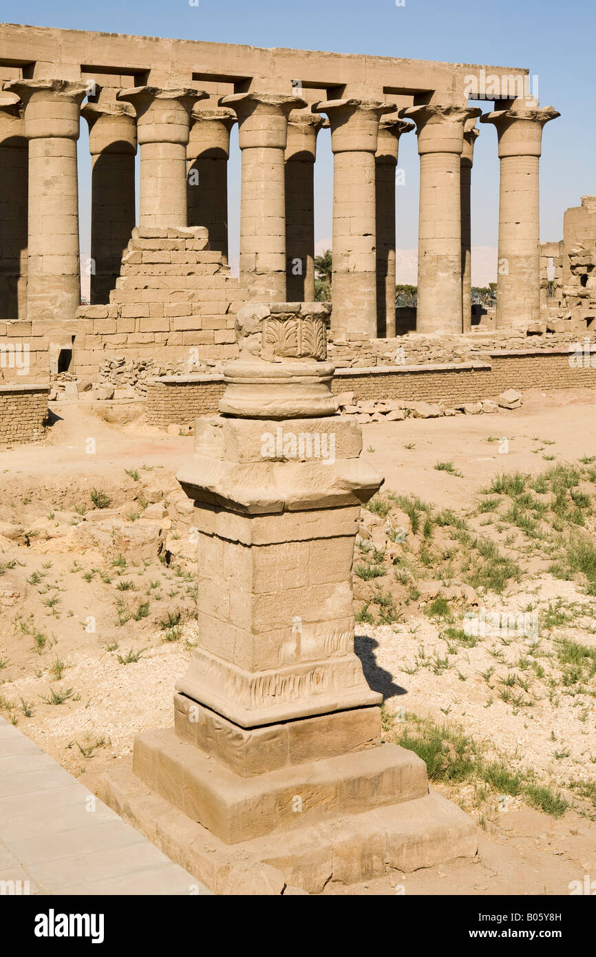 The Colonnade of Amenhotep III at Luxor temple, Luxor Egypt Stock Photo ...