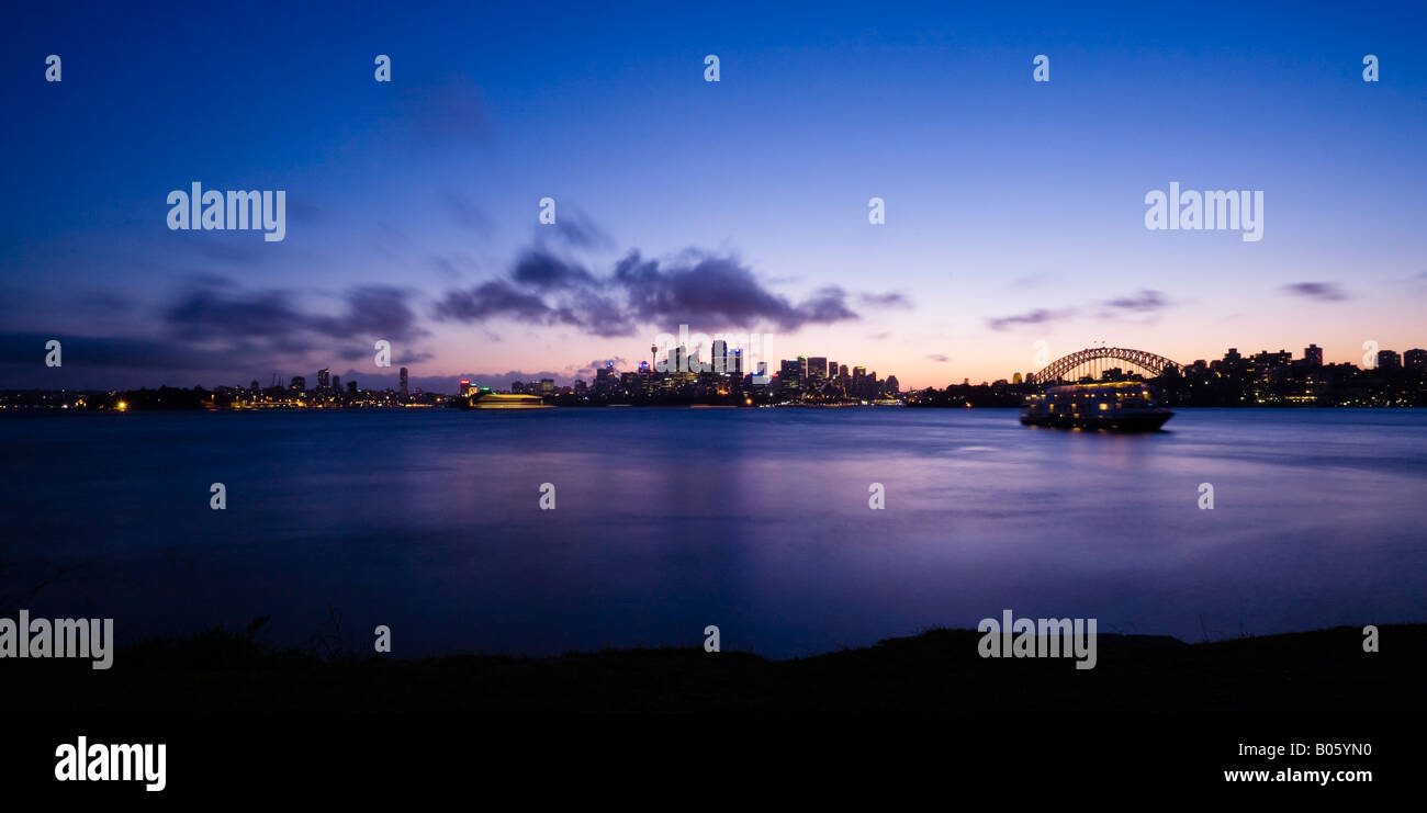 Sydney Sky Line at night Stock Photo - Alamy