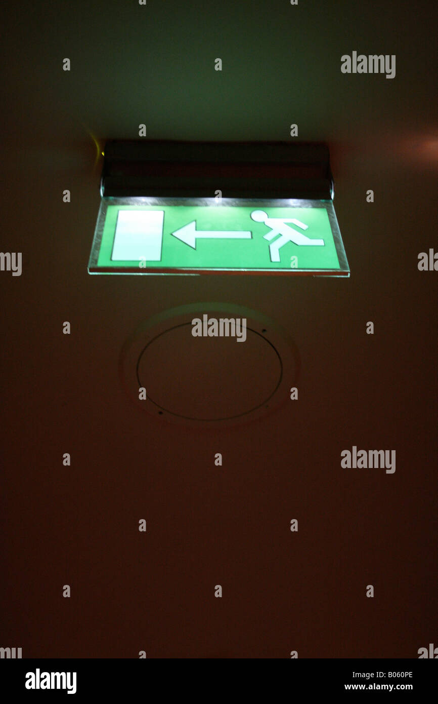 Emergency exit character hi-res stock photography and images - Alamy