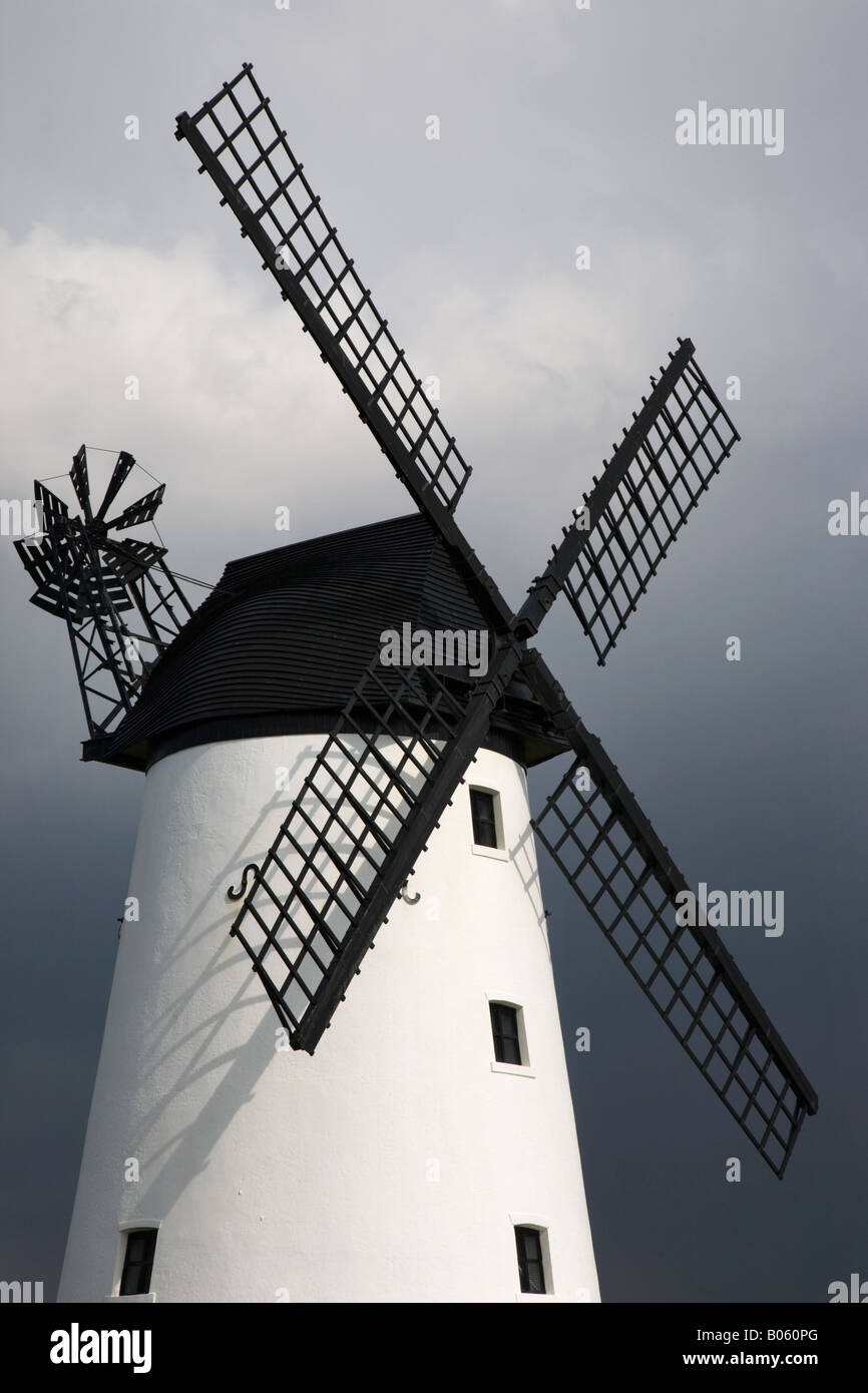 Lytham windmill against a stormy sky Stock Photo - Alamy