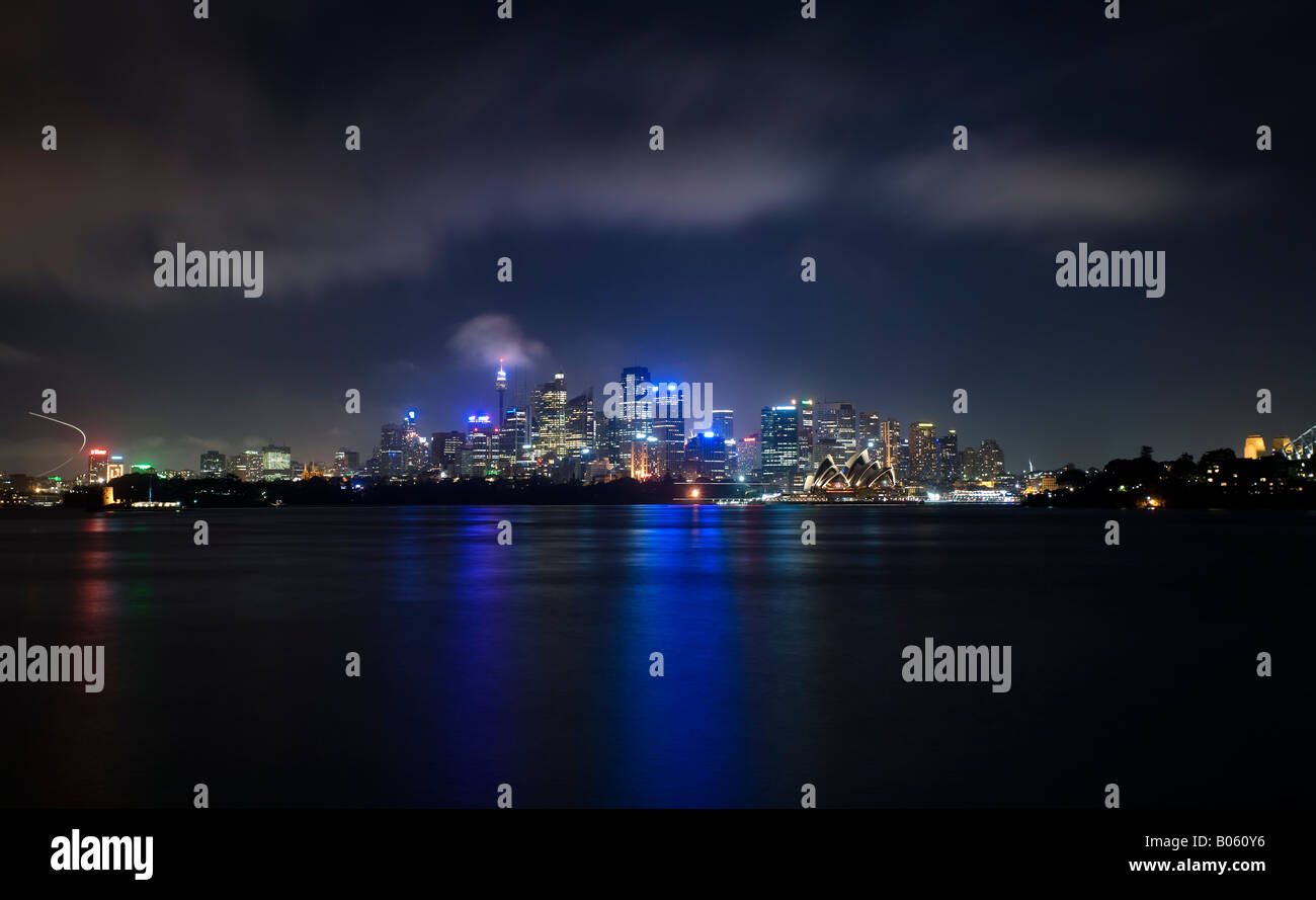 Sydney Sky Line at night Stock Photo - Alamy