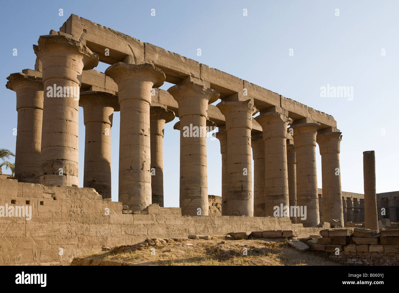 Colonnade hall at Luxor Temple Egypt Stock Photo - Alamy