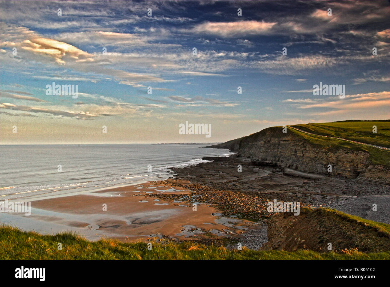 Early Morning View Of Southerndown Beach Stock Photo - Alamy