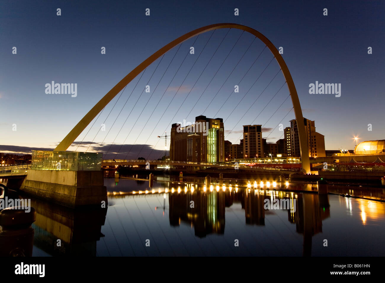 Millennium Bridge and Baltic Stock Photo - Alamy