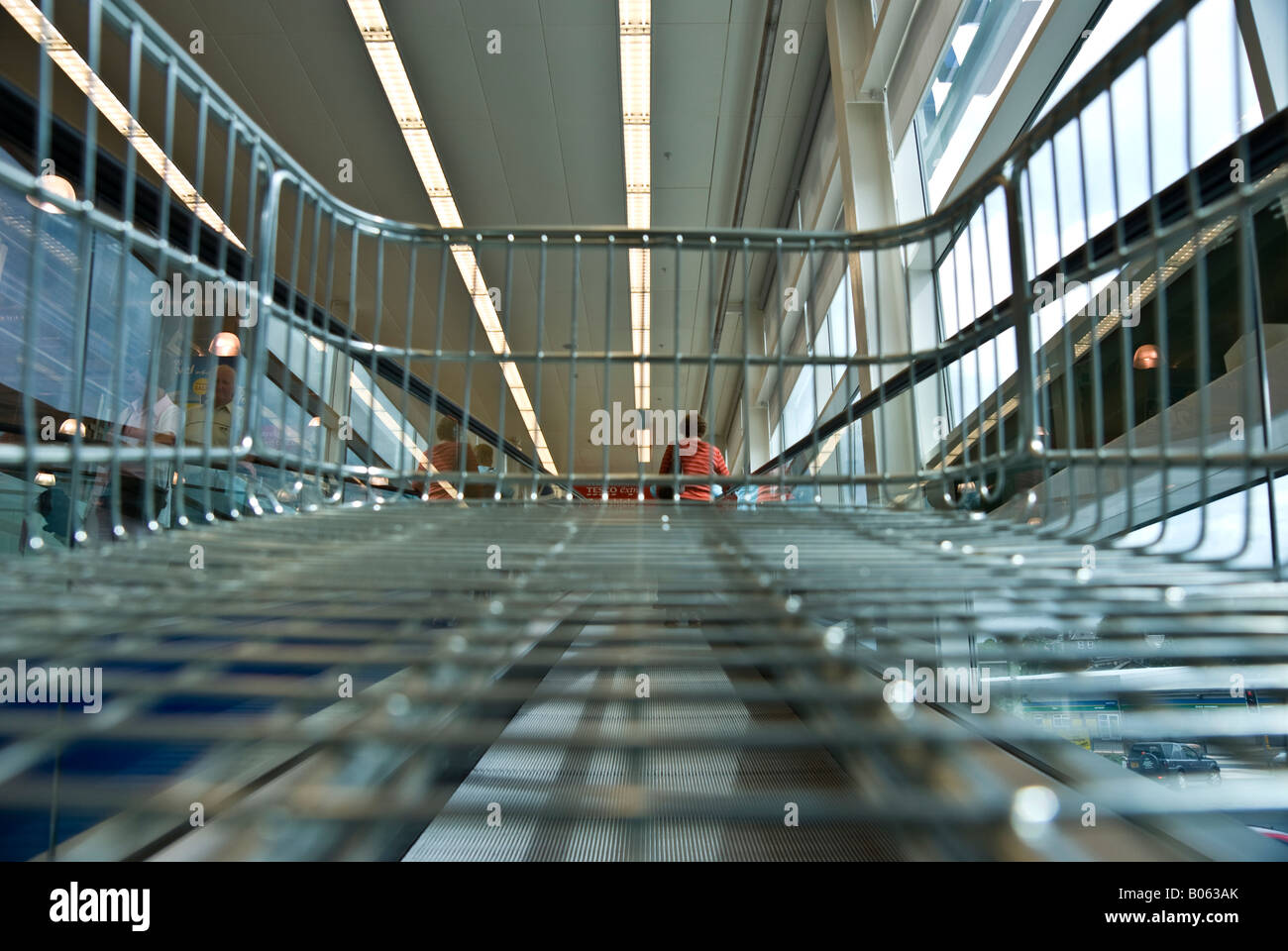 View from inside a supermarket trolley Stock Photo - Alamy
