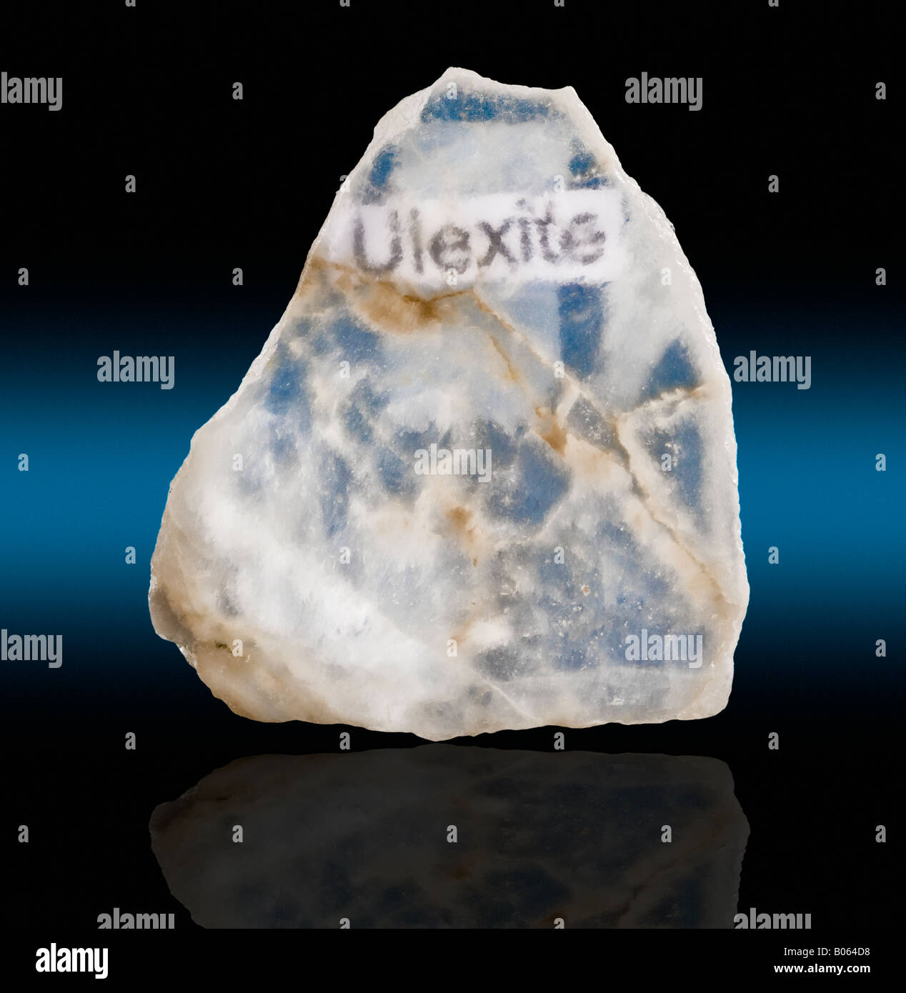 Ulexite illustrating fiber projection hi-res stock photography and ...