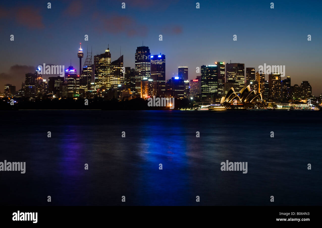 Sydney Sky Line at night Stock Photo - Alamy