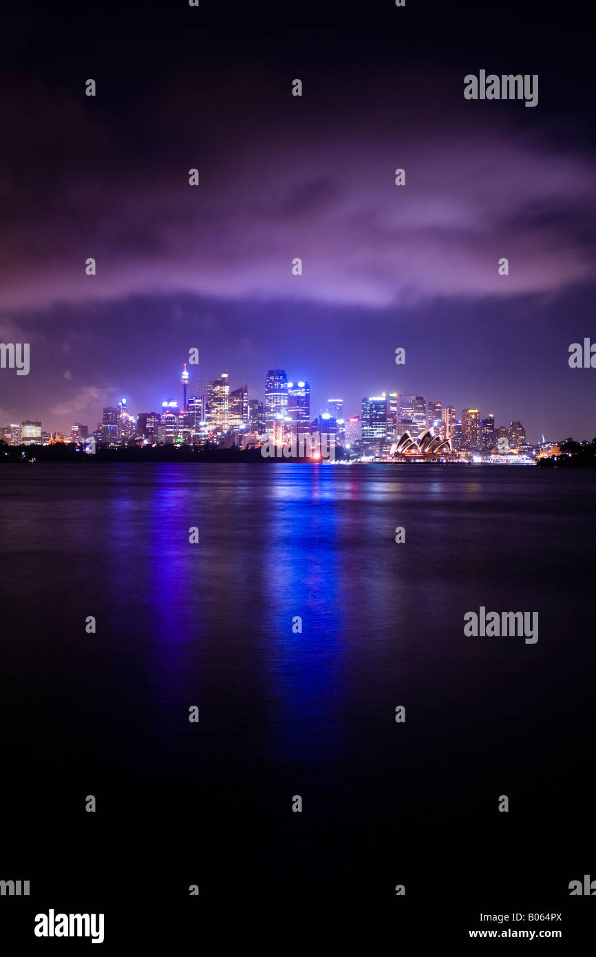 Sydney Sky Line at night Stock Photo - Alamy