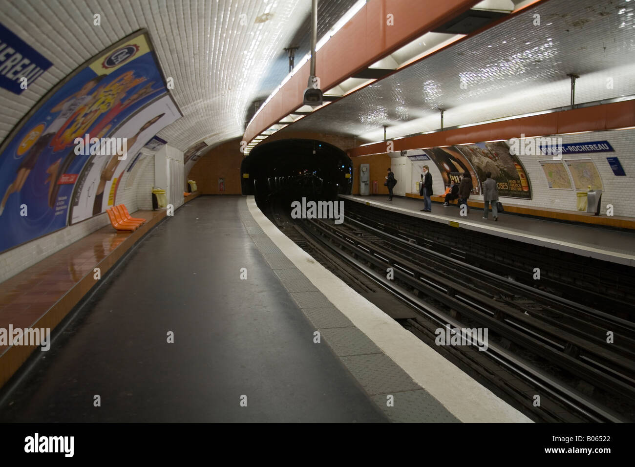The Parisian metro station Denfert Rochereau, Paris, France Stock Photo ...