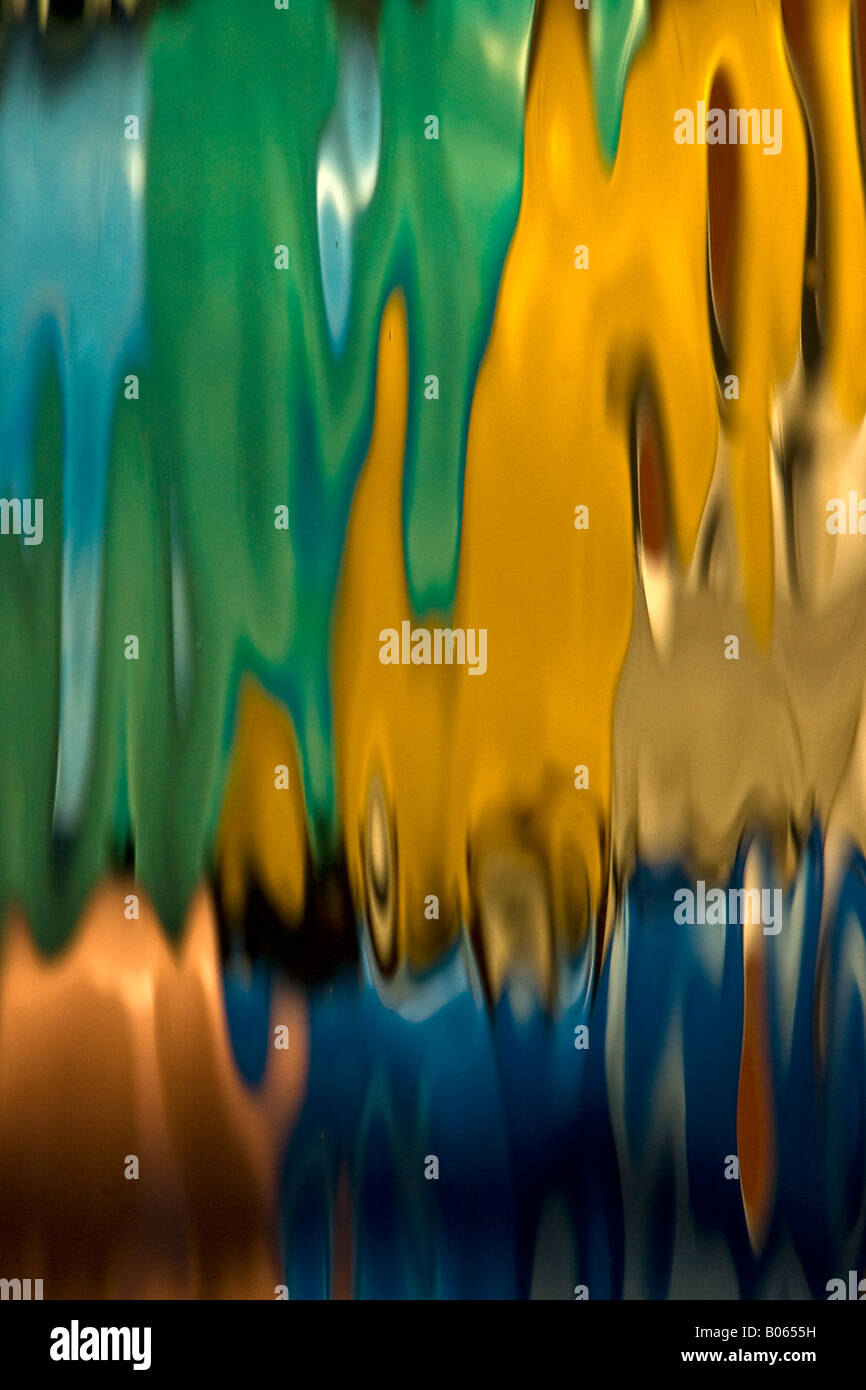 color reflected on water Stock Photo - Alamy