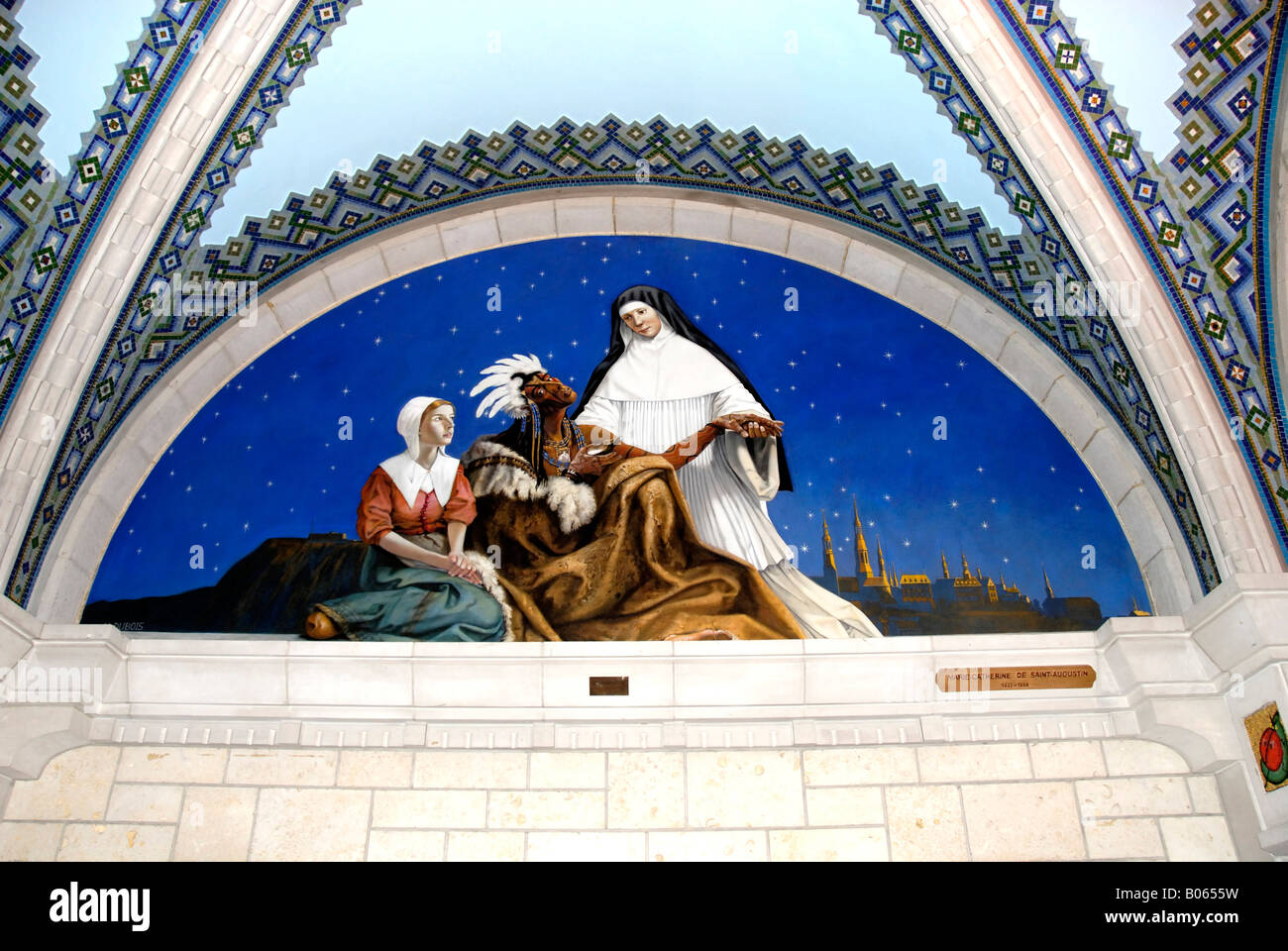 Canada, Quebec. Shrine of Saint Anne of Beaupre basilica, shrine to the ...