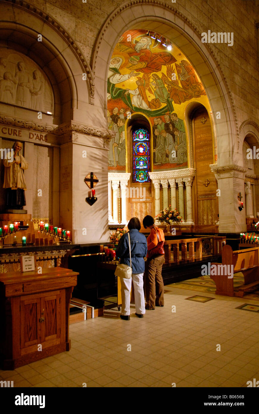 Canada, Quebec. Shrine of Saint Anne of Beaupre basilica, shrine to the ...