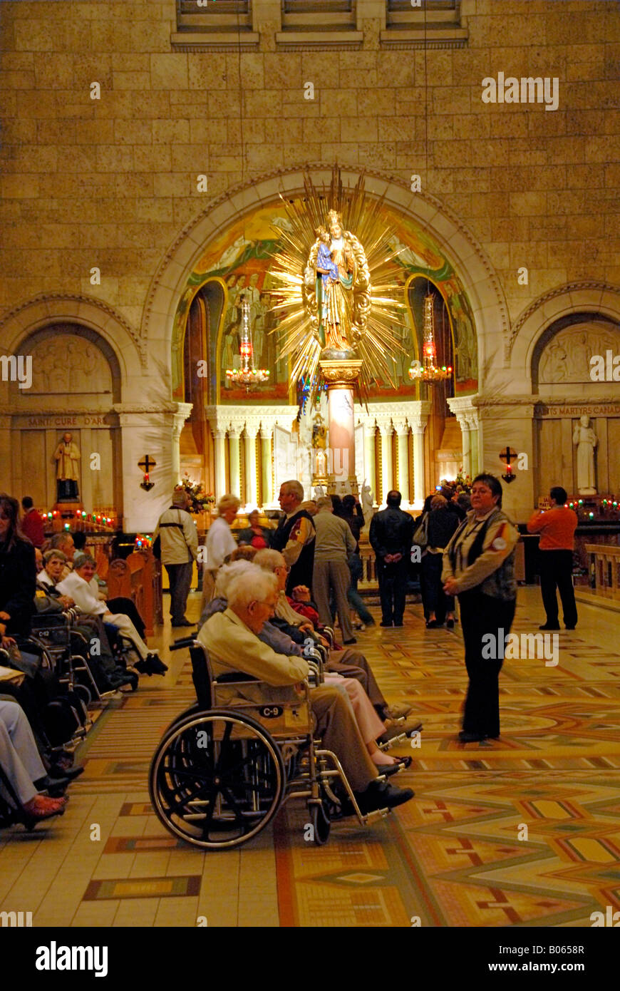 Canada, Quebec. Shrine of Saint Anne of Beaupre basilica, shrine to the ...