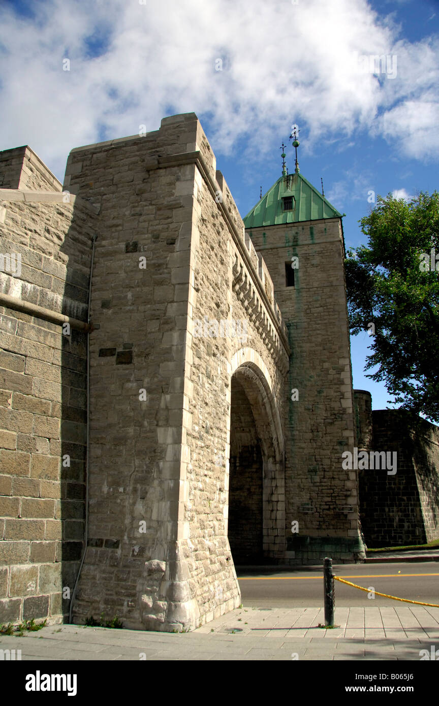 Canada, Quebec, Quebec City. Upper Town, historic walled city, St ...