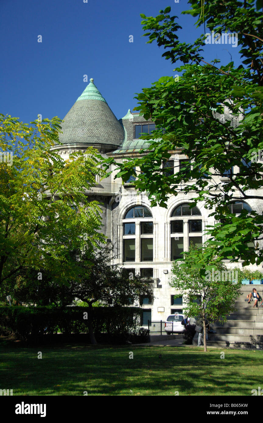 Canada, Quebec, Montreal. McGill University downtown campus. IMAGE ...