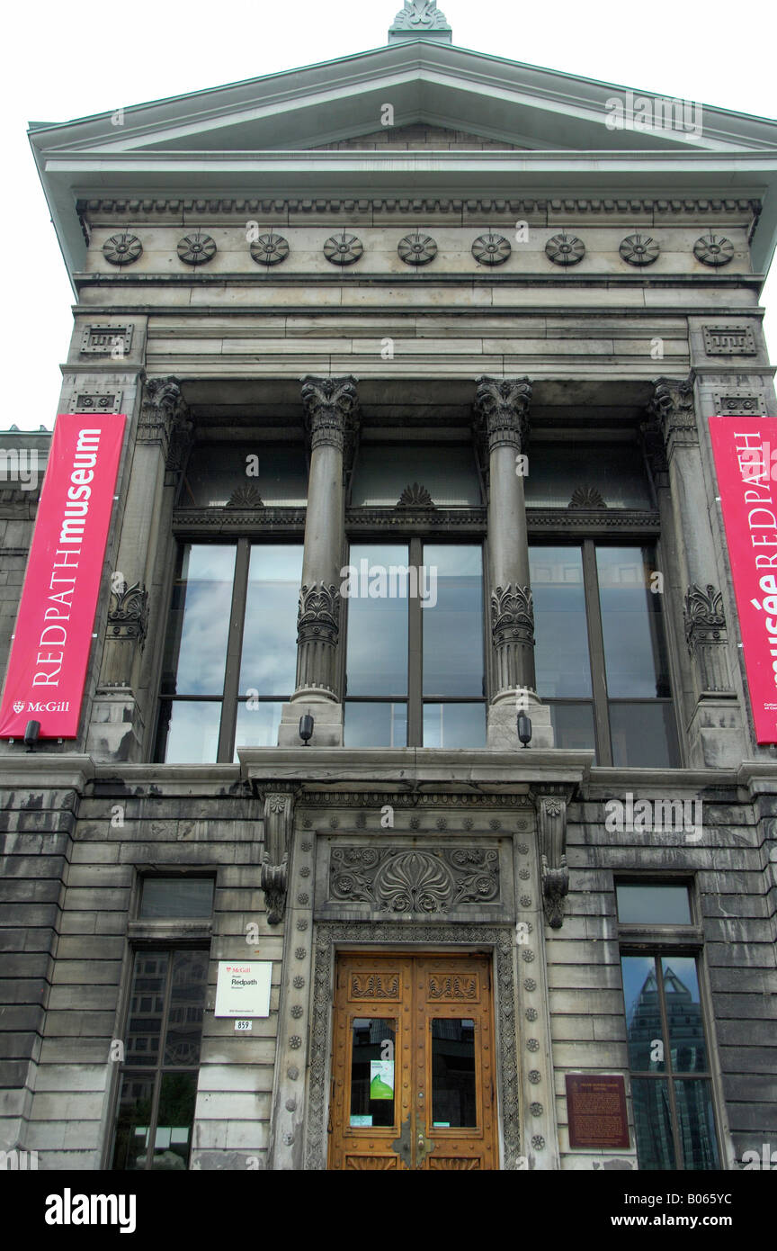 Canada, Quebec, Montreal. McGill University, Redpath Museum. IMAGE ...