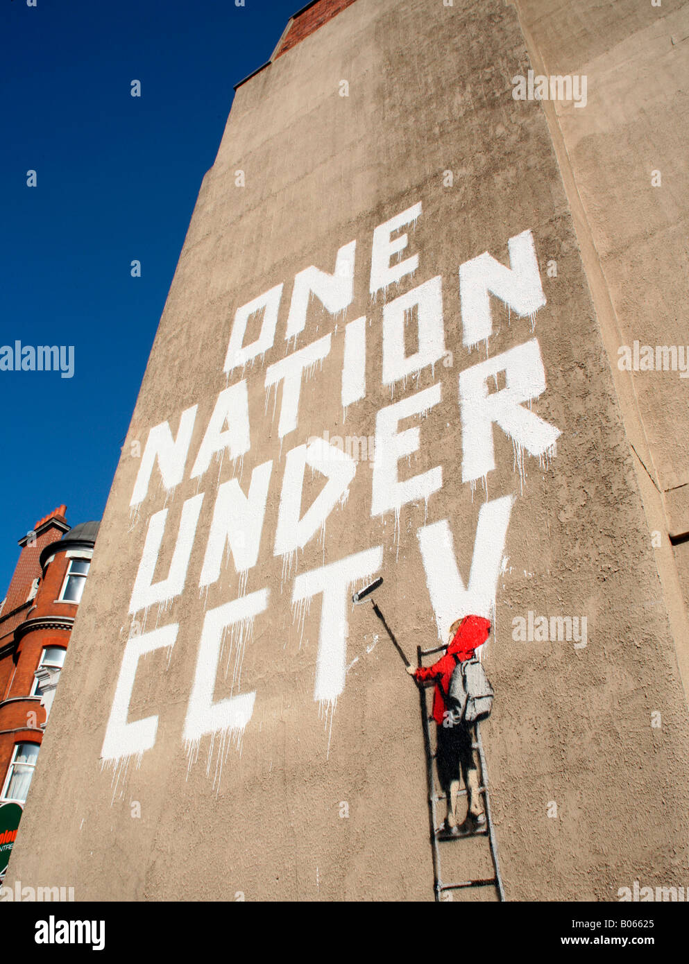 Banksy one nation under cctv hi-res stock photography and images - Alamy