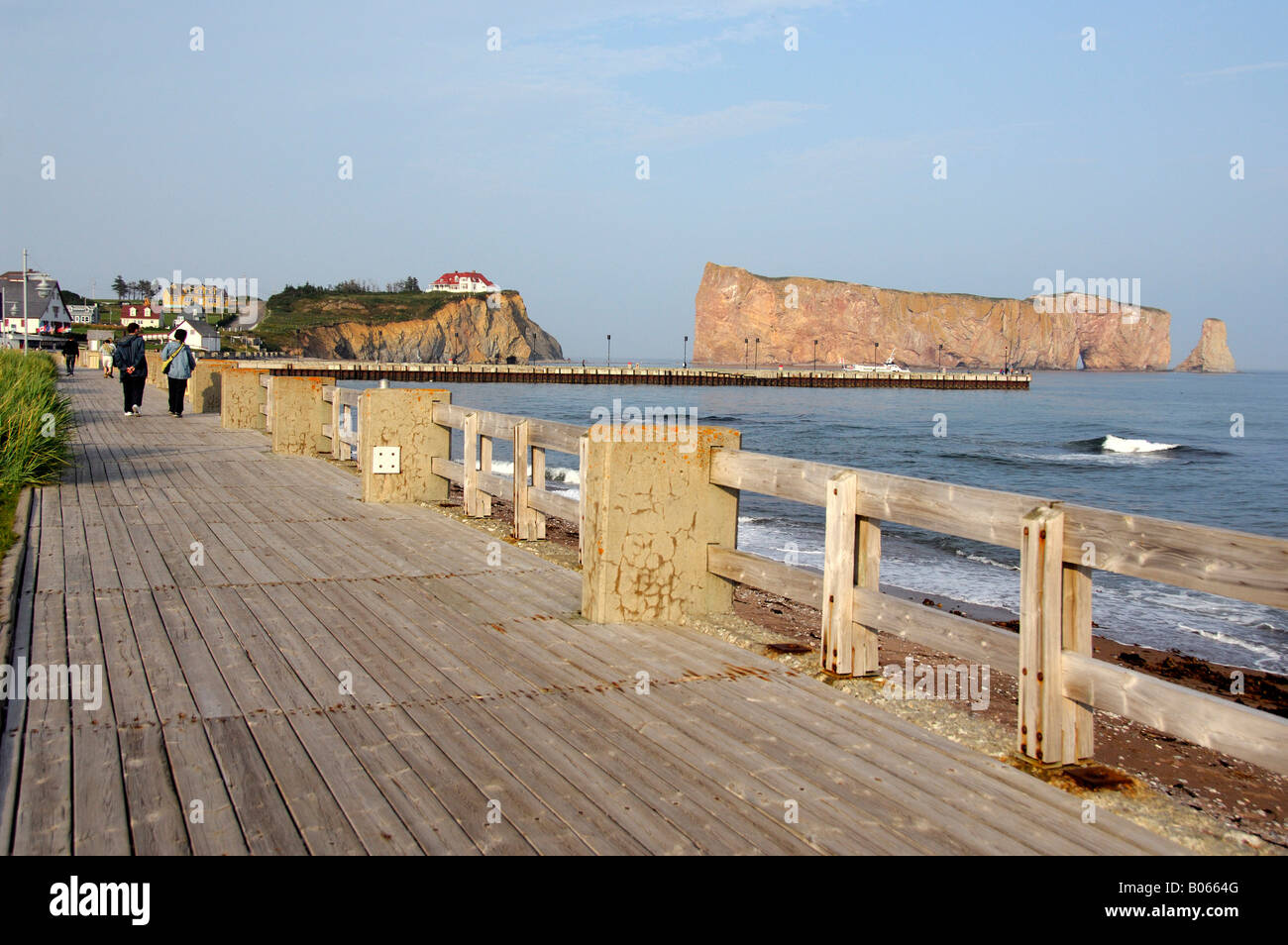 Canada, Quebec, Perce. St. Lawrence River, Perce Rock Stock Photo - Alamy