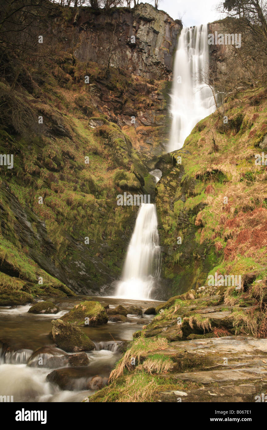 Pistyll Rhaeadr Waterfall, Wales Stock Photo - Alamy
