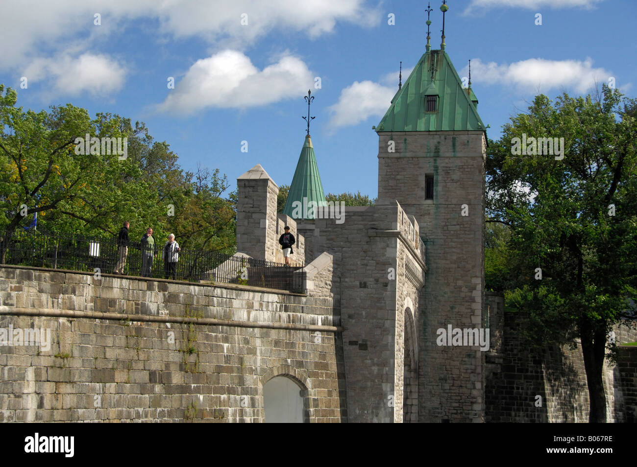 Canada, Quebec, Quebec City. Upper Town, historic walled city, St ...