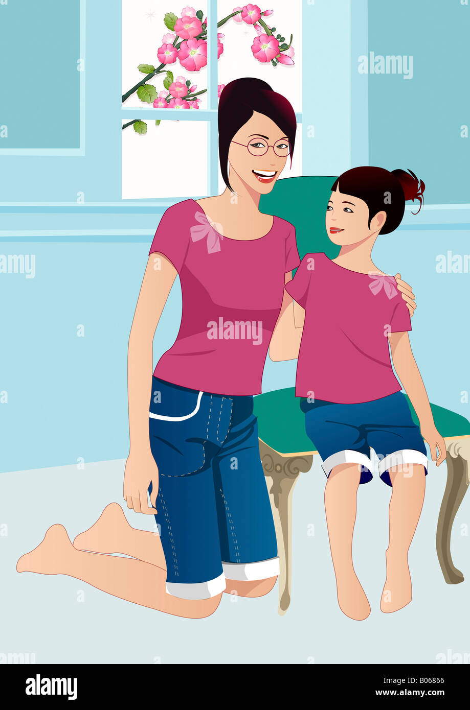 Home Sweet Home Togetherness of Family Stock Photo - Alamy