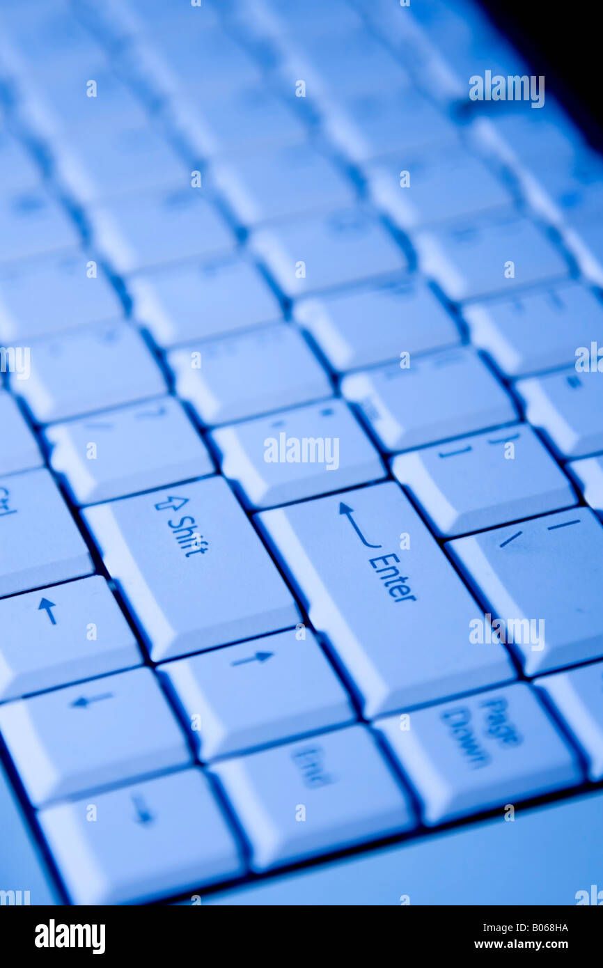 The keys of a laptop computer ready for a user Stock Photo - Alamy