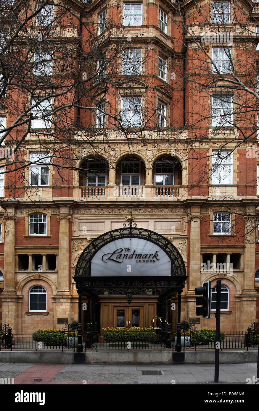 The entrance to The Landmark Hotel, London, UK Stock Photo - Alamy