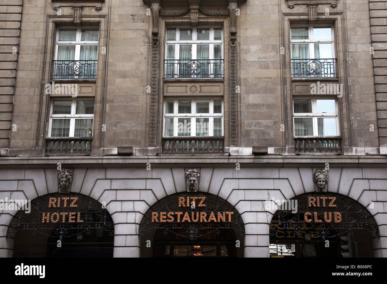 Front View of The Ritz Hotel, London England Stock Photo - Alamy