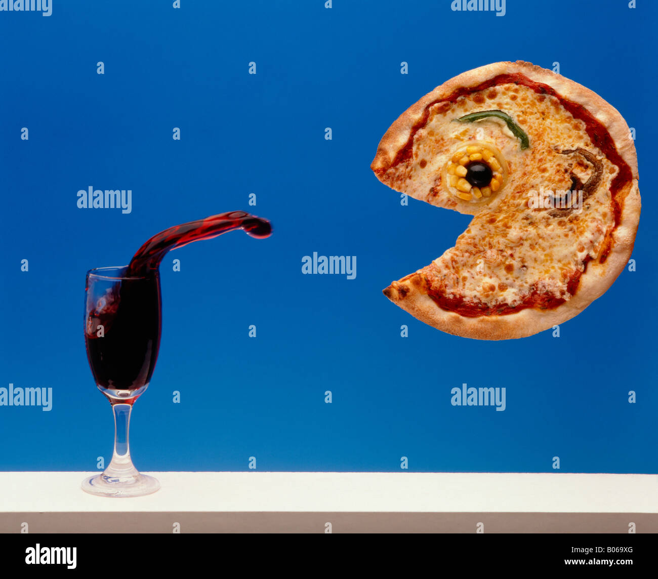 Face shaped pizza hi-res stock photography and images - Alamy