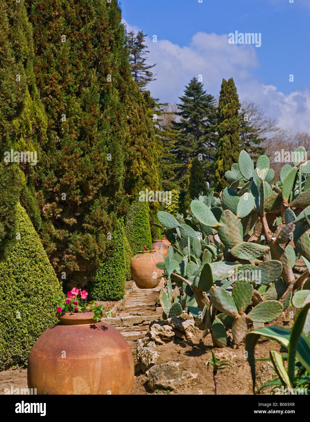 A walk through the Botanical Garden in Balchik Stock Photo - Alamy