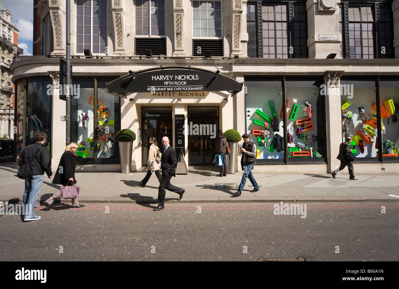 Harvey nichols knightsbridge window hi-res stock photography and images ...