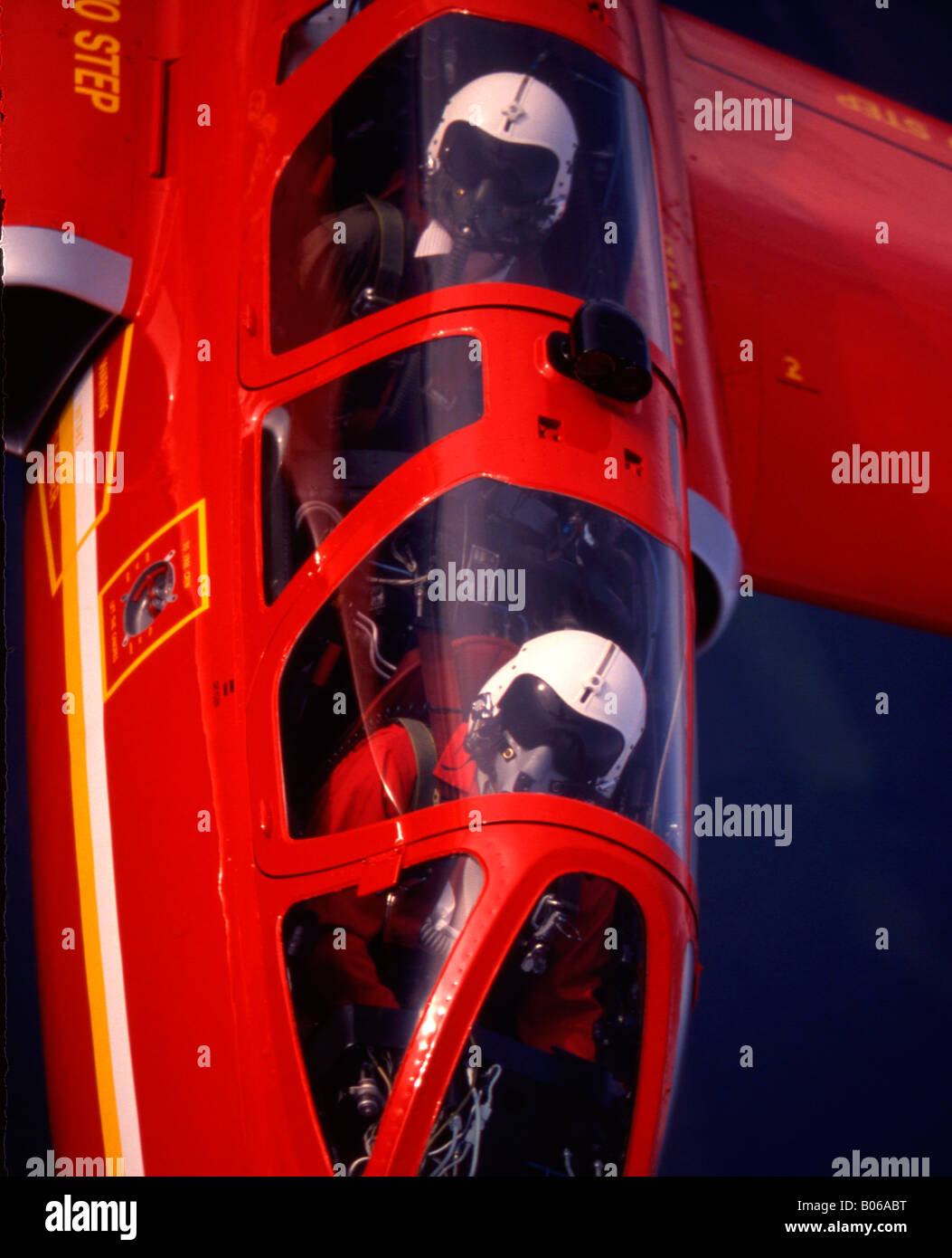 FOUGA MAGISTER JET TRAINING AIRCRAFT PILOTS Stock Photo - Alamy