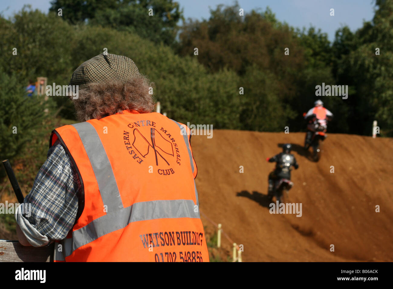 Marshall at a motocross on sandy soil Stock Photo - Alamy