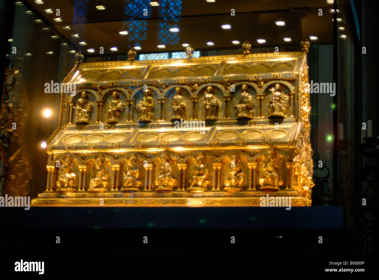 Europe, Germany, Cologne, Cathederal, the Shrine of the Three Kings, a ...