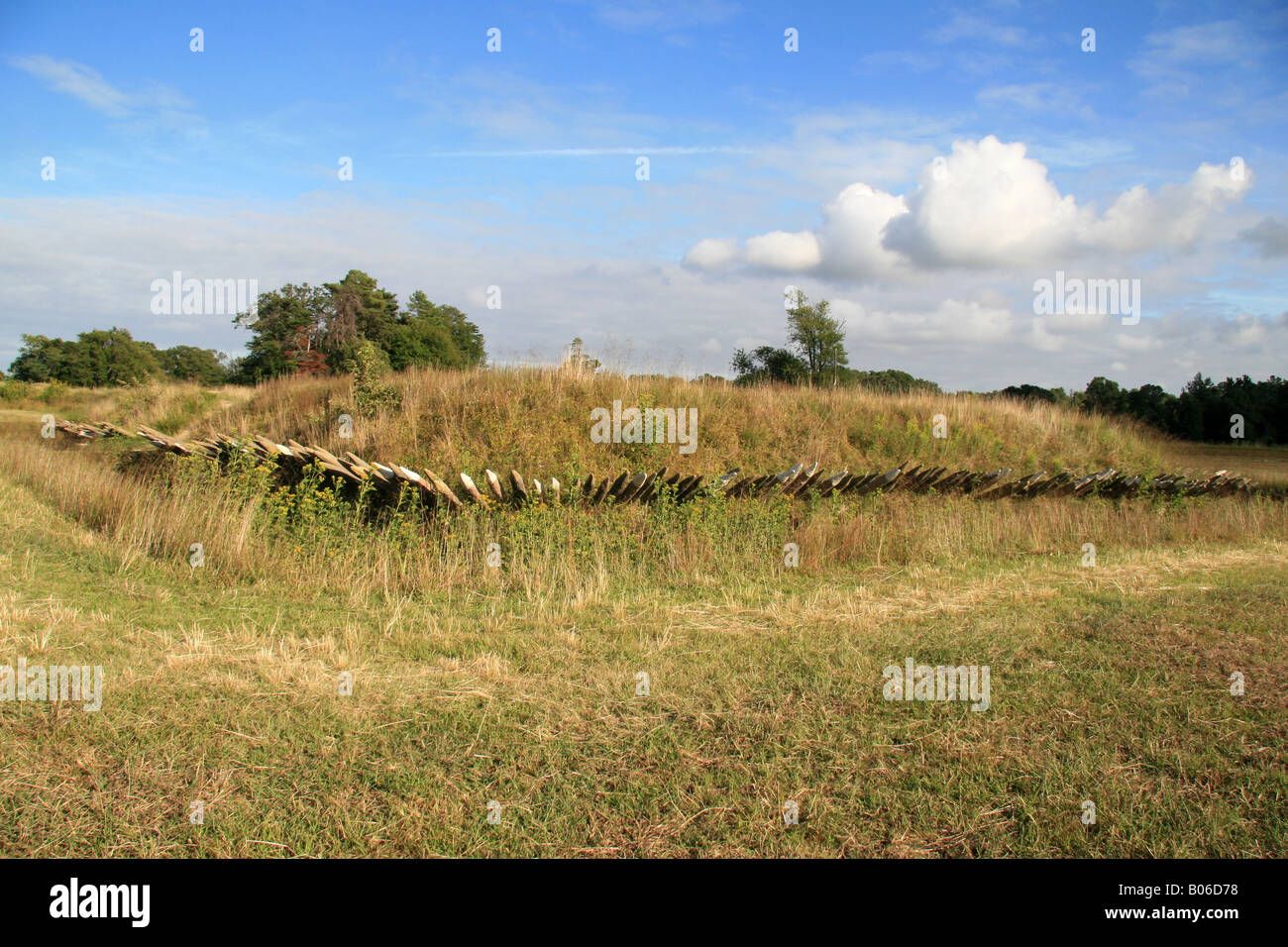 Redoubt number 9, part of the British Fortifications during the Battle ...