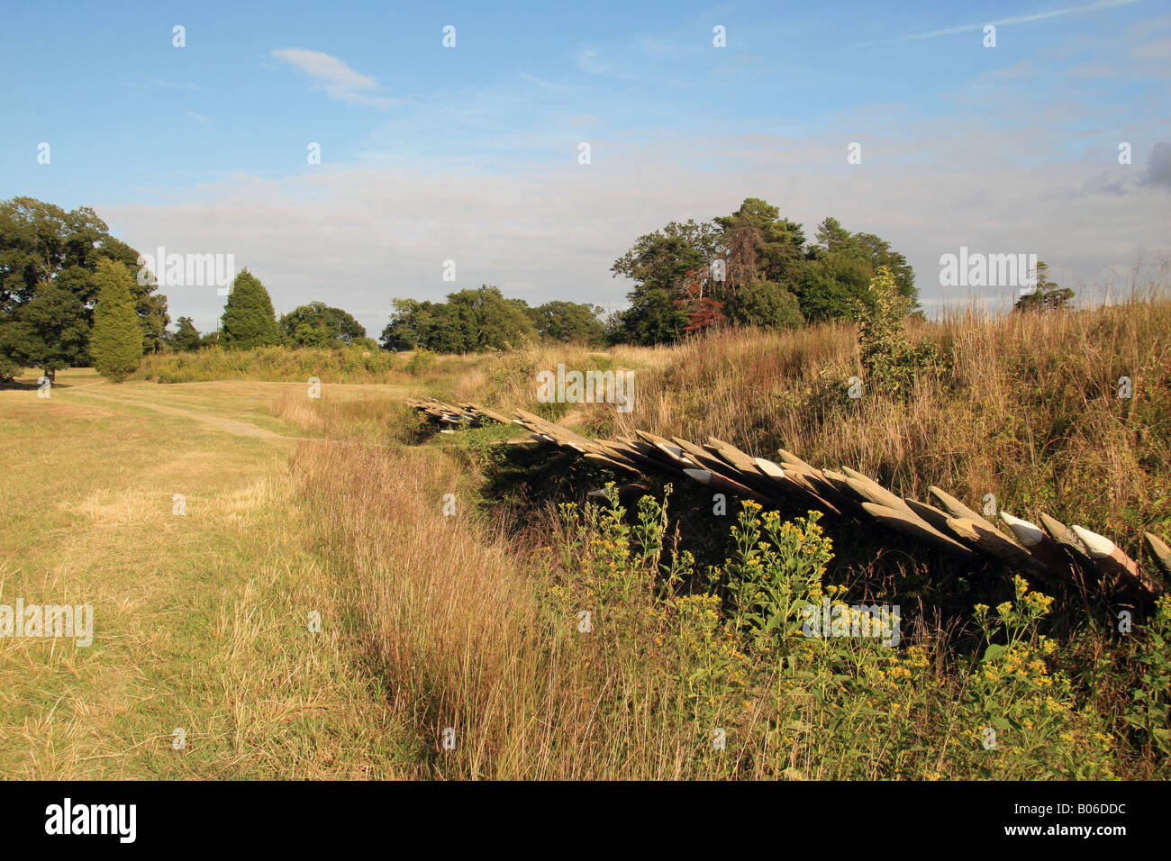 Redoubt number 9, part of the British Fortifications during the Battle ...
