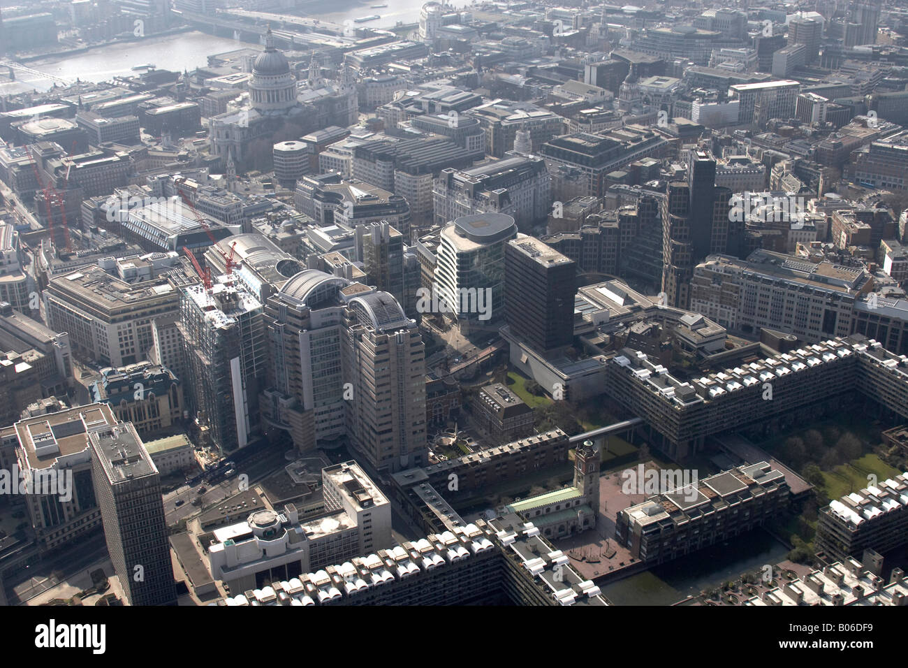 Aerial view south of St Pauls Cathedral 88 Wood Street Richard Rogers ...