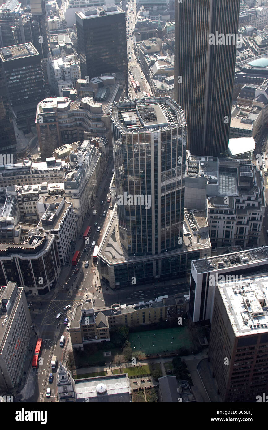 Aerial view south of 99 Bishopsgate National Westminster Tower urban ...