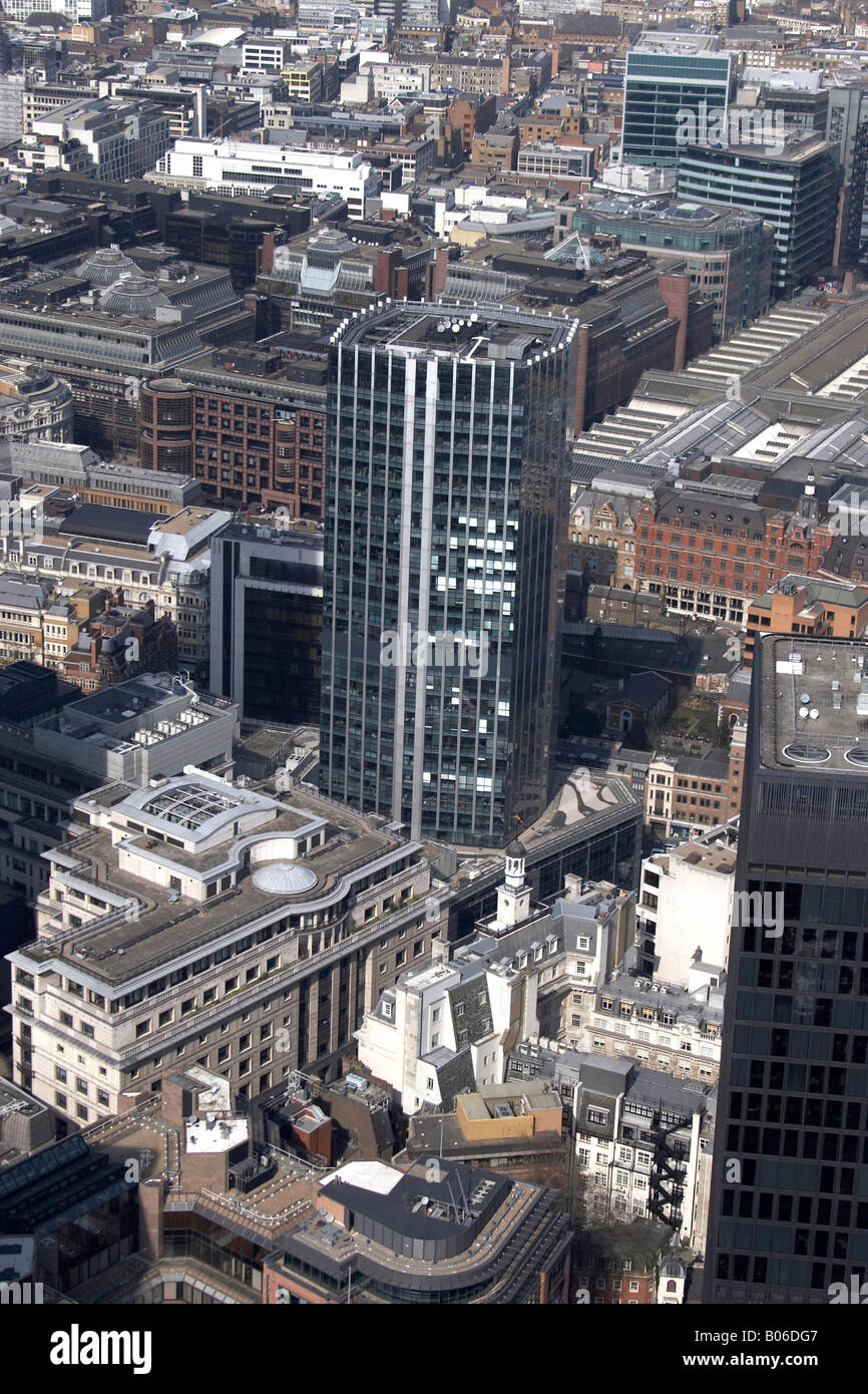Aerial view north of 99 Bishopsgate Liverpool Street Station City of ...