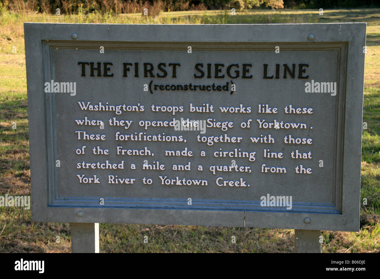 Siege of yorktown fortifications hi-res stock photography and images ...