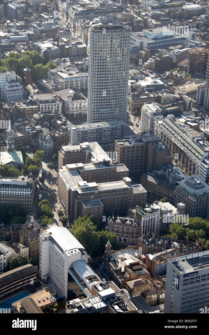 Aerial view north west of The Centre Point Building London W1 WC2 ...
