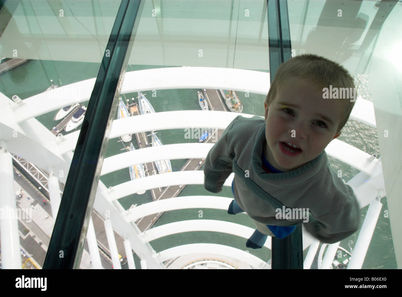 View Looking Straight Down Through Europe s largest glass floor in ...