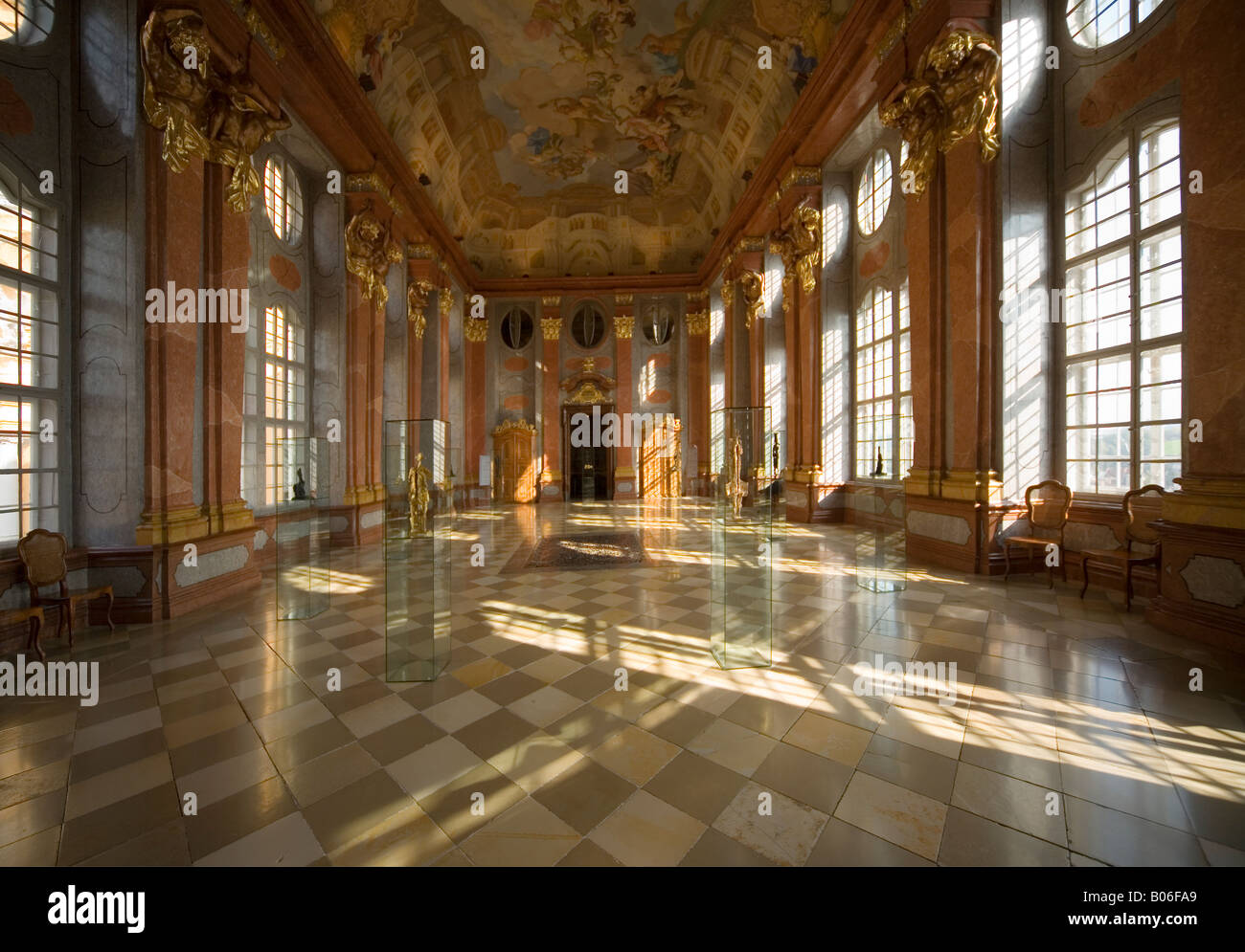 Marble room of Benedictine abbey Melk Austria Stock Photo - Alamy