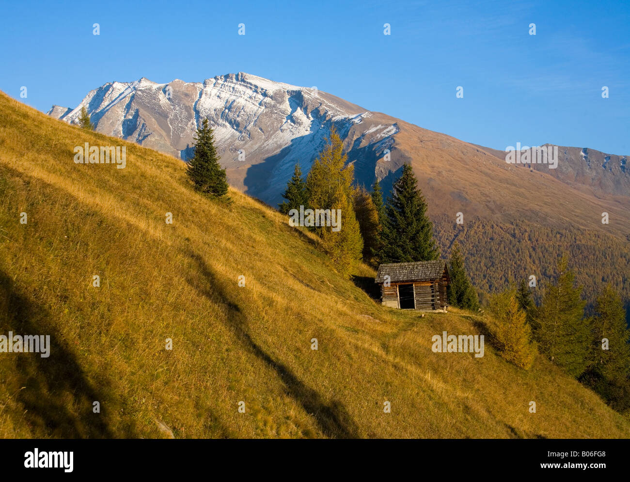 Shelter at Alps Austria Stock Photo - Alamy