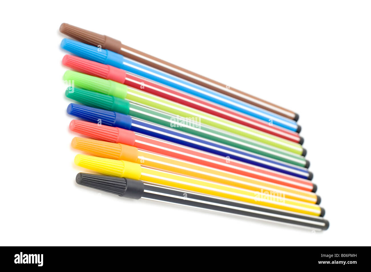series object on white soft tip pen Stock Photo - Alamy