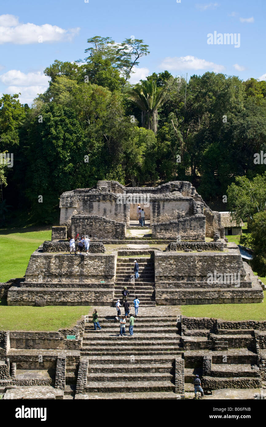 Belize, Caracol ruins, Plaza A, Structure A6 - Temple of the Wooden ...