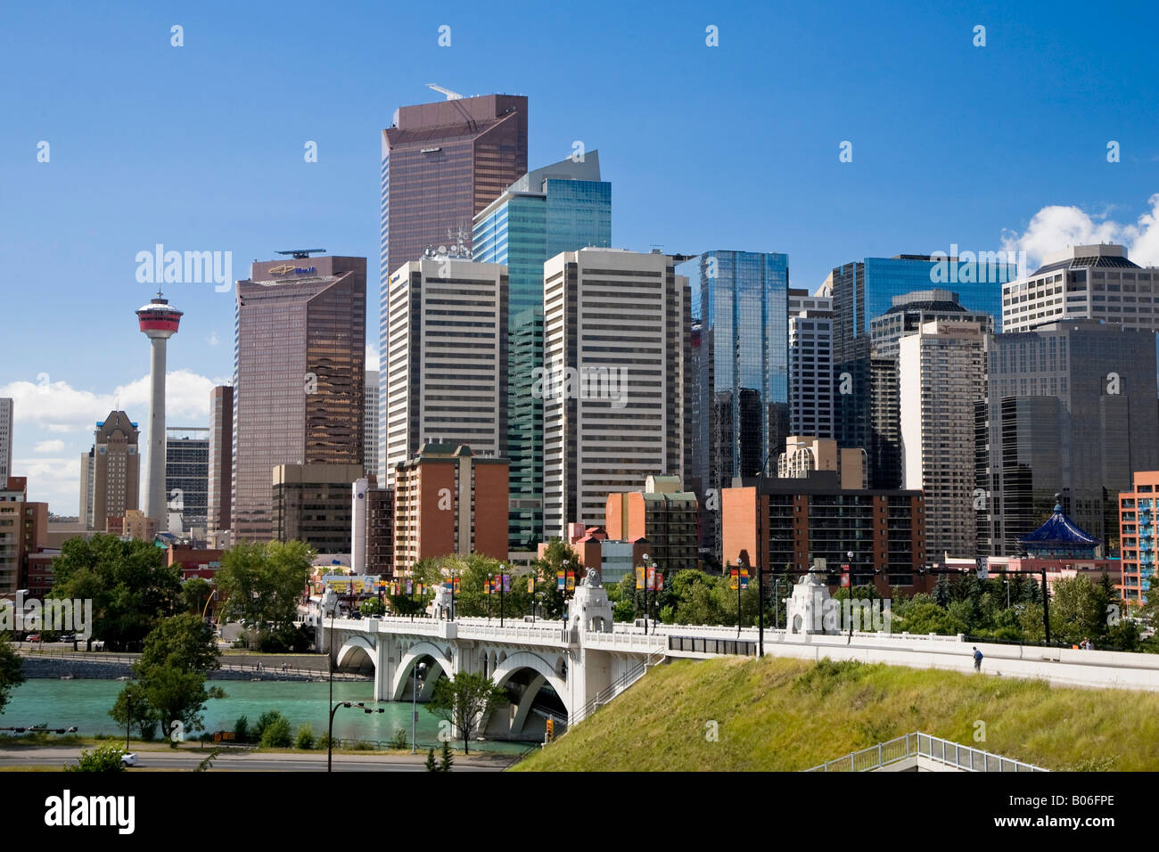 Skyline of downtown Calgary, Alberta, Canada Stock Photo - Alamy
