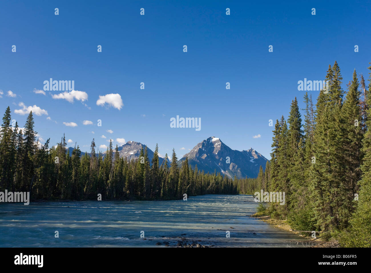 Whirlpool Peak, Mt. Fryatt and Whirlpool River, Jasper National Park ...