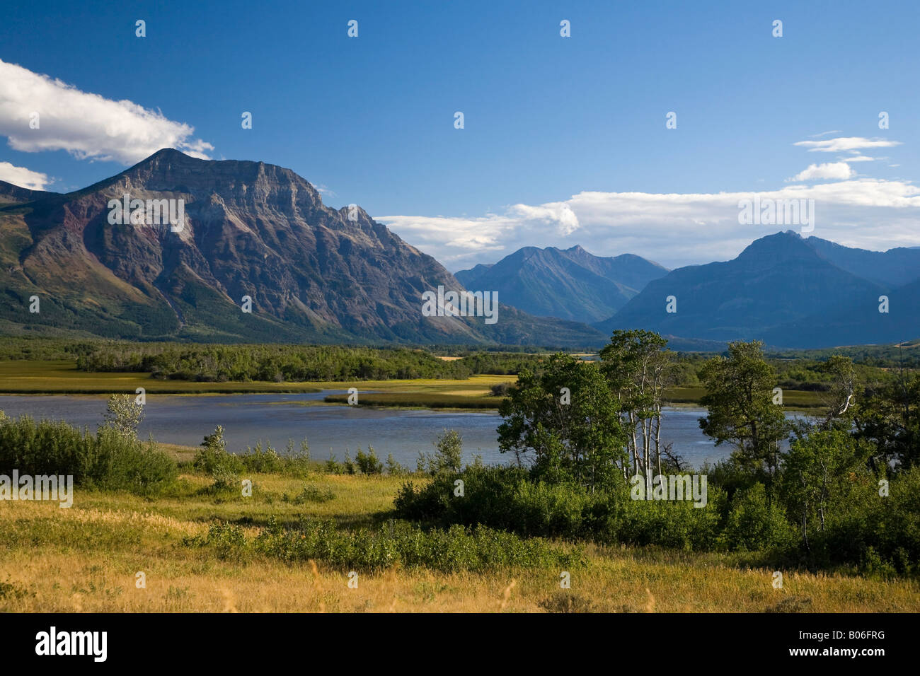 Maskinonge Lake, Waterton Lakes National Park, Alberta, Canada Stock ...